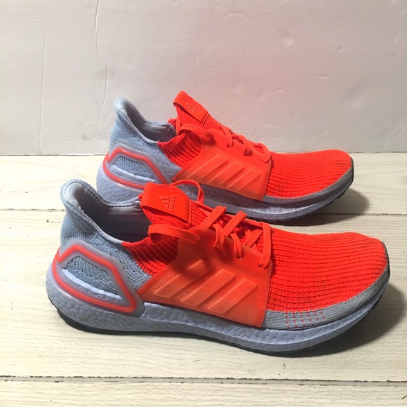 adidas | Shoes | Adidas Ultraboost 9 Solar Red Glow Blue Sneakers Shoes ...